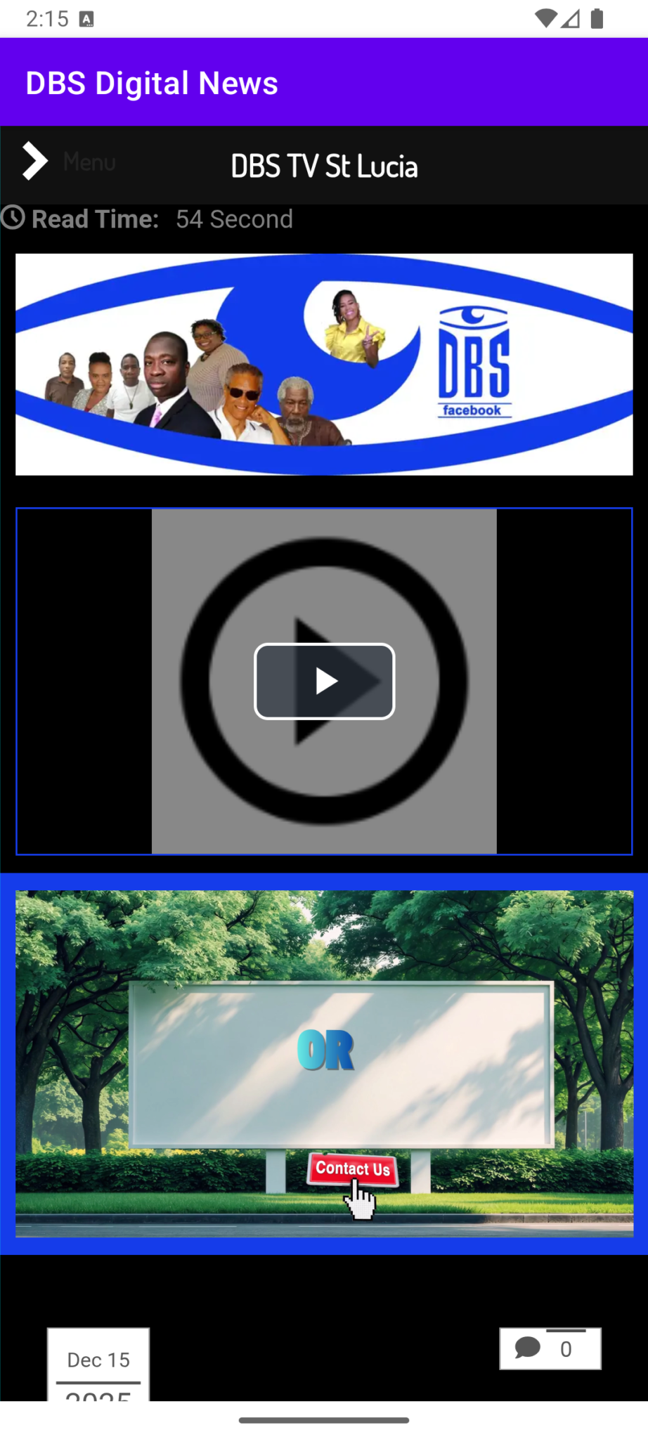 Contact – DBS TV St Lucia